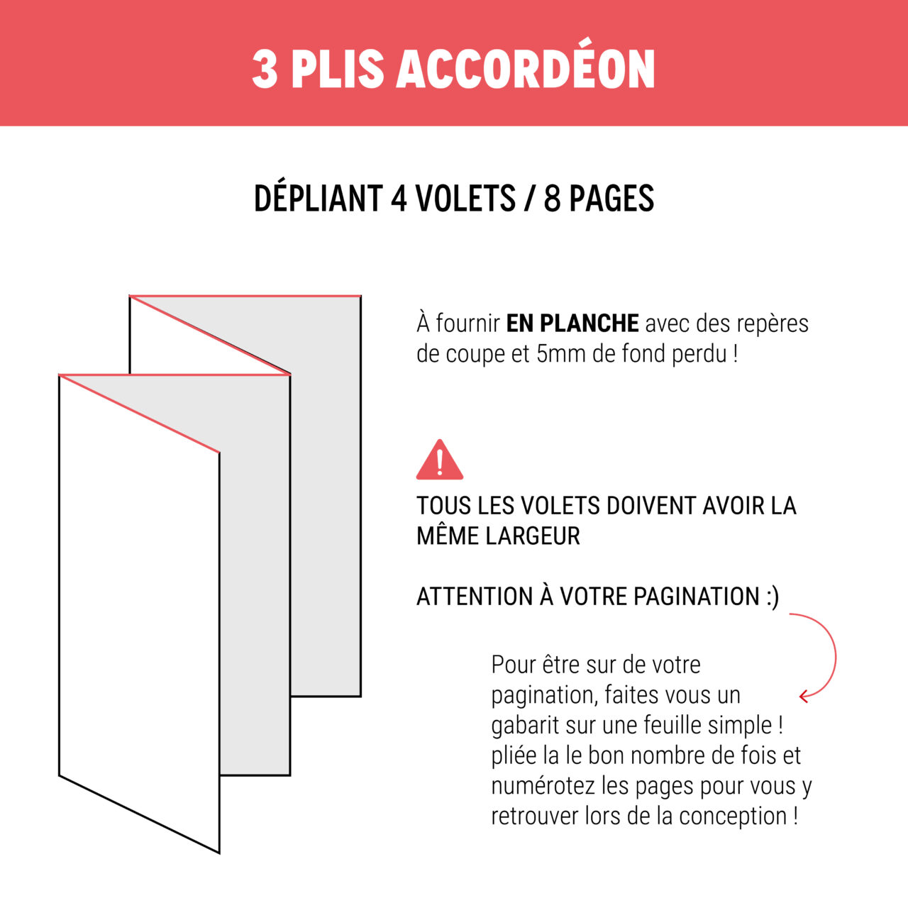 Le coin des plis : les dépliants et leurs plis